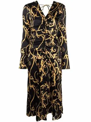 GANNI Baroque-print Dress