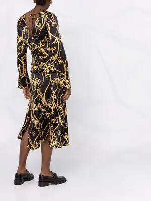 GANNI Baroque-print Dress