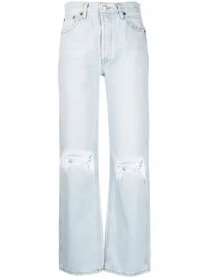 RE/DONE Wide-leg Jeans - Blue