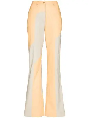 REJINA PYO Sadie Patchwork Straight-leg Trousers