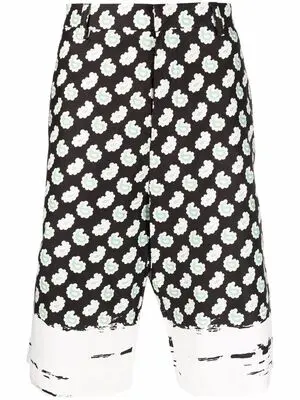 Etro Paisley-print Bermuda Shorts - Black