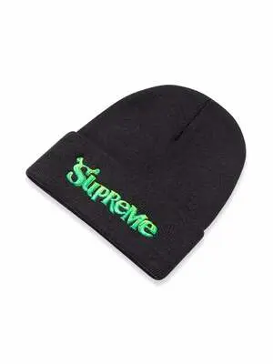 Supreme X Shrek Logo Beanie - Black