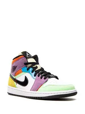 JORDAN Air 1 Mid Se Lightbulb Sneakers - Purple