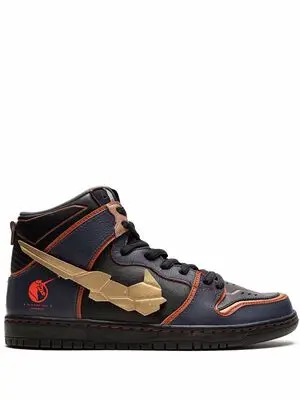 Nike X Gundam Sb Dunk High Pro Qs Banshee Sneakers - Blue