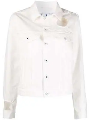 Off-White Meteor Denim Jacket - White