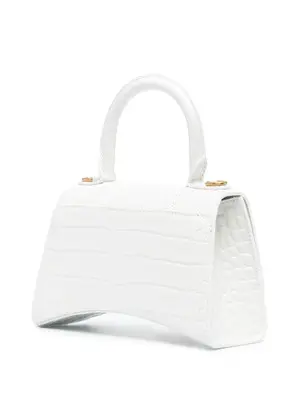 Balenciaga Hourglass Xs Top-handle Bag - White