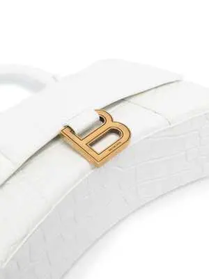 Balenciaga Hourglass Xs Top-handle Bag - White