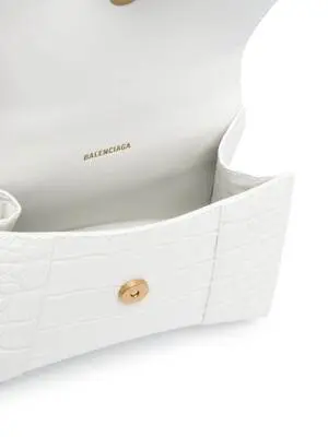 Balenciaga Hourglass Xs Top-handle Bag - White