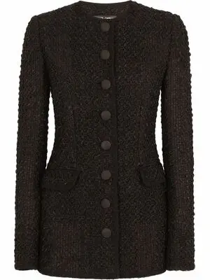 Dolce & Gabbana Single-breasted Tweed Jacket