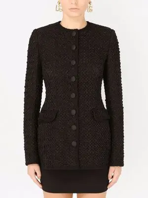 Dolce & Gabbana Single-breasted Tweed Jacket