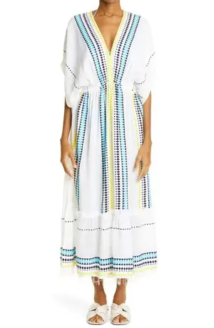 LEMLEM Sediri Plunge Neck Cover-up Dress