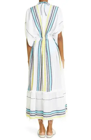 LEMLEM Sediri Plunge Neck Cover-up Dress