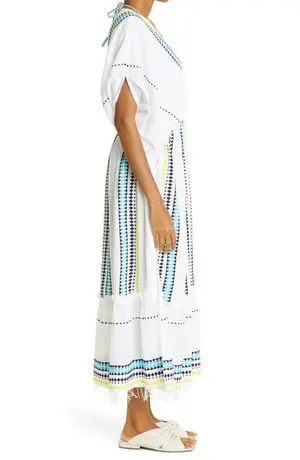 LEMLEM Sediri Plunge Neck Cover-up Dress