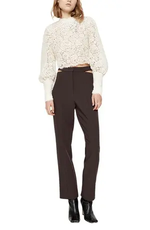 Bardot Georgia Embroidered Lace Top