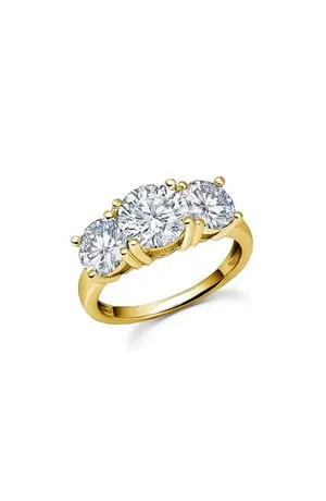 CRISLU 3-stone Ring - Gold