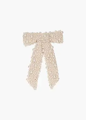 JENNIFER BEHR Donna Bow Barrette - Pearl