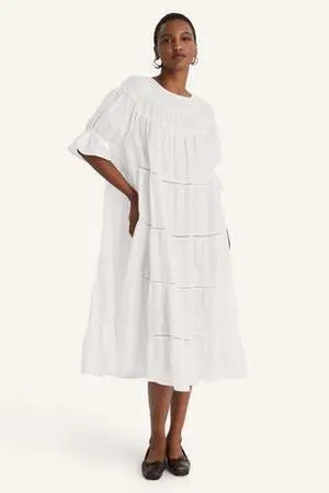 Merlette Paradis Midi Dress - White