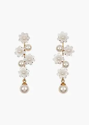 JENNIFER BEHR Jennifer Behr Calissa Earrings Mother Of Pearl Gold