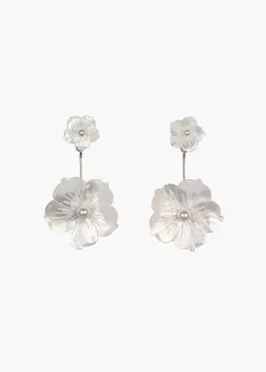 JENNIFER BEHR Zinnia Earrings - Zinnia Earrings -- Mother Of Pearl