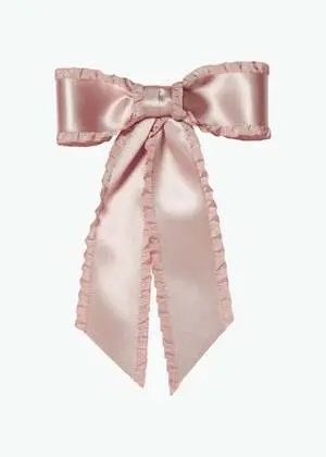JENNIFER BEHR Harper Bow Barrette - Blush