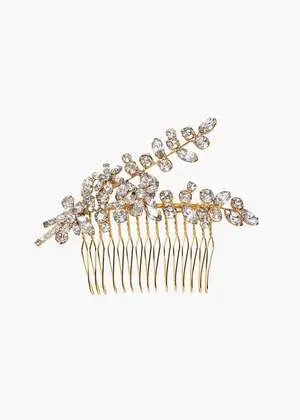 JENNIFER BEHR Elissa Comb - Crystal Antique Gold