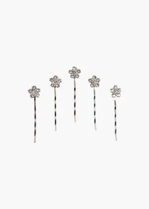 JENNIFER BEHR Violet Bobby Pin Set - Crystal