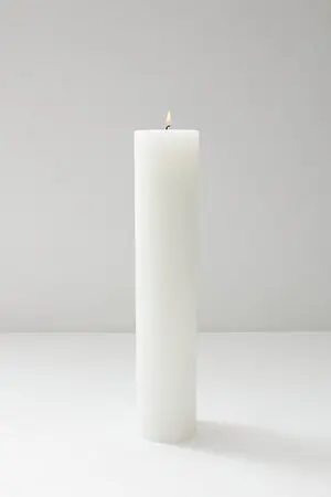 KUNSTINDUSTRIEN 34cm Wax Altar Candle - Ivory