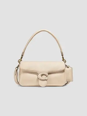 COACH Pillow Tabby 26 Leather Shoulder Bag - Ivory
