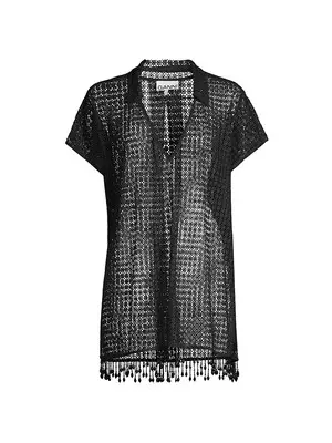 GANNI Grid Lace Kaftan