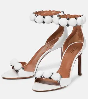 Alaïa La Bombe 90 Leather Sandals