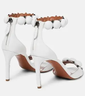 Alaïa La Bombe 90 Leather Sandals