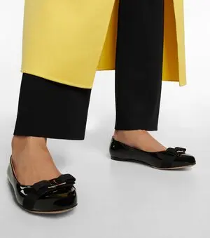 FERRAGAMO Varina Ballet Flats - Black