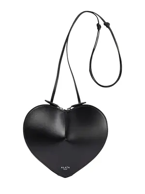 Alaïa Le Cœur Leather Shoulder Bag - Black