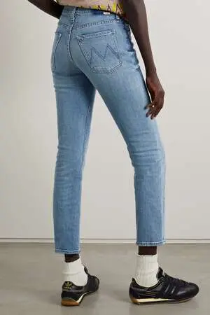 MOTHER Hiker Hover High-rise Straight-leg Jeans