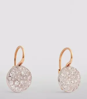 Pomellato Sabbia Diamond And Rose Gold Earrings