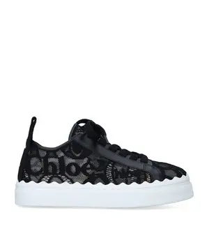 Chloé Lauren Lace Sneakers - Black