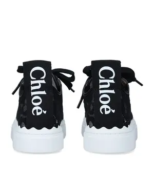 Chloé Lauren Lace Sneakers - Black