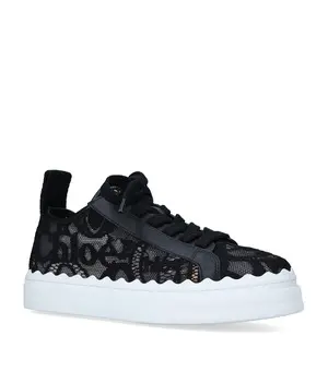 Chloé Lauren Lace Sneakers - Black