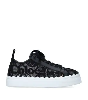 Chloé Lauren Lace Sneakers - Black