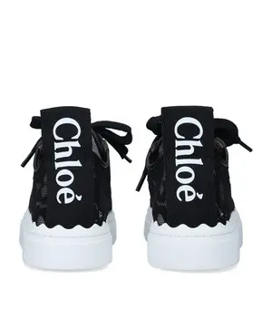 Chloé Lauren Lace Sneakers - Black