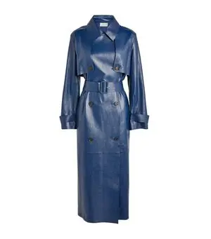 THE ROW Leather Heathrow Trench Coat