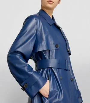 THE ROW Leather Heathrow Trench Coat