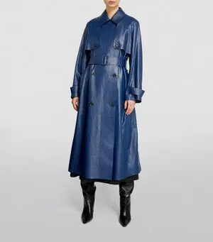 THE ROW Leather Heathrow Trench Coat