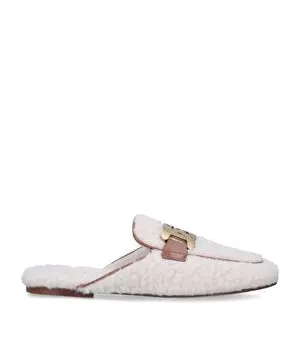 TOD'S Shearling-leather Slippers