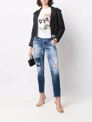 Dsquared2 Jennifer Low-rise Jeans - Blue