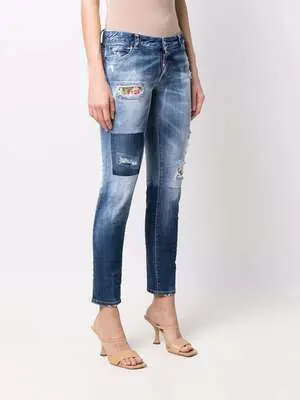 Dsquared2 Jennifer Low-rise Jeans - Blue