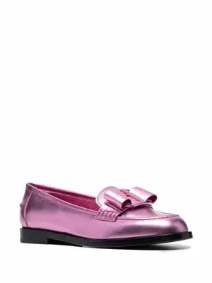 FERRAGAMO Vivaldo High-shine Ballerina Shoes - Pink