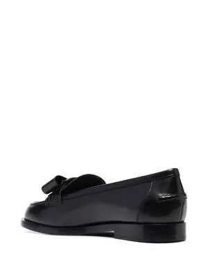 FERRAGAMO Vivaldo Leather Ballerina Shoes