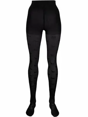 Thom Browne Hector-motif Tights - Black