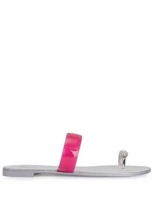 GIUSEPPE ZANOTTI Ring Plexi Sandals - Pink